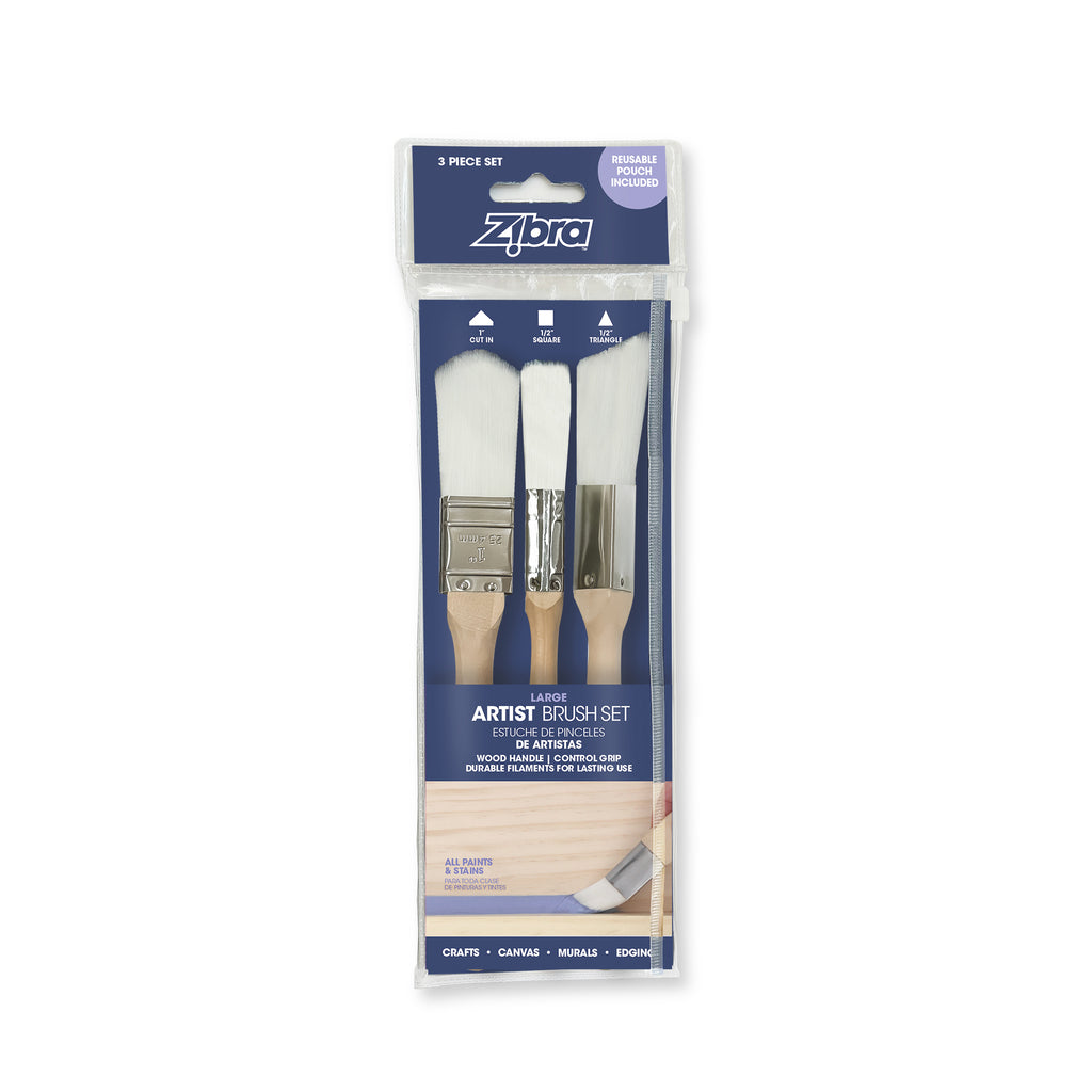 Artist Brush Set - Large | Detail Paint Brushes | Zibra